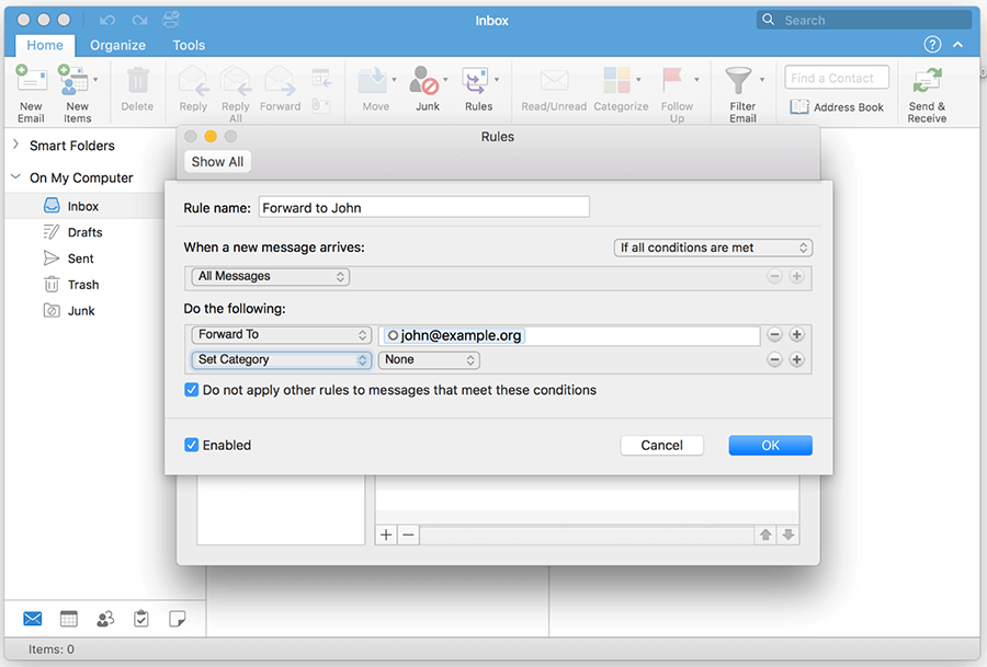 Outlook | Forwarding e-mails automatically – here’s how - IONOS
