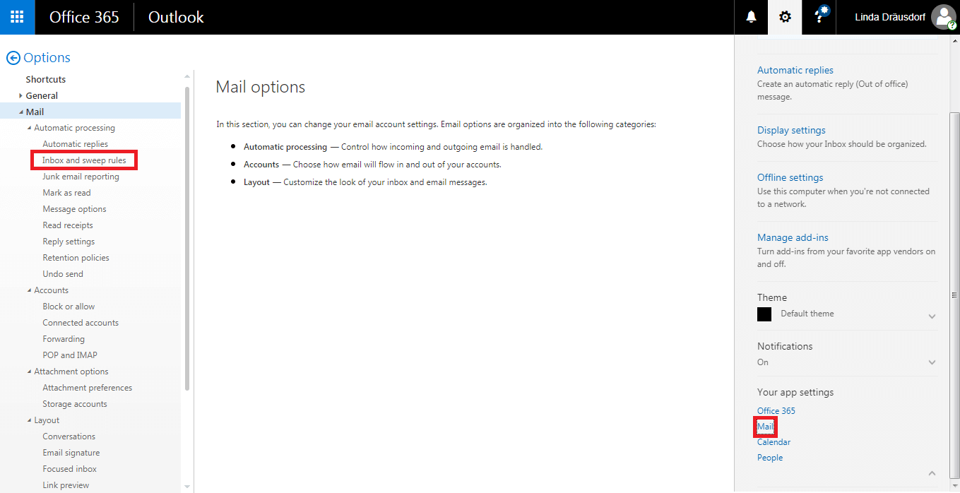 Outlook | Forwarding e-mails automatically – here’s how - IONOS CA