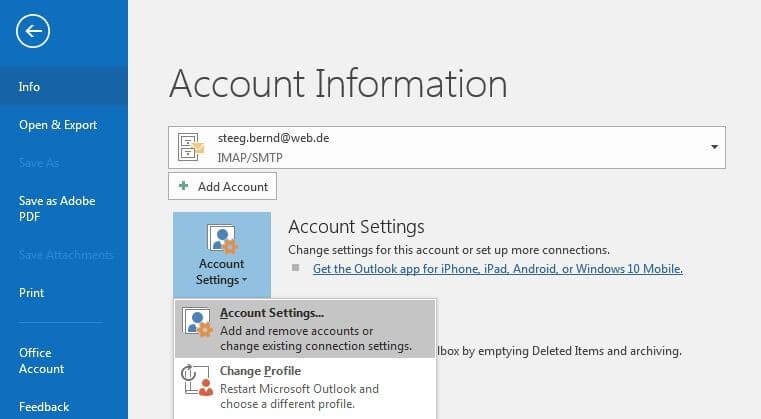 Change Outlook Password How To IONOS