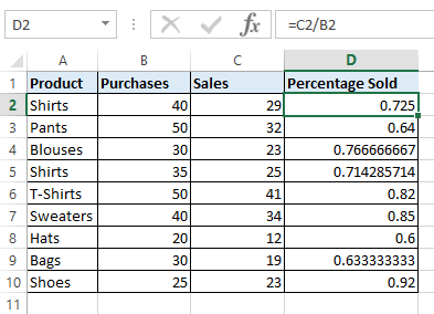 Percentages in Excel: How to use the percentage formula in Excel - IONOS CA