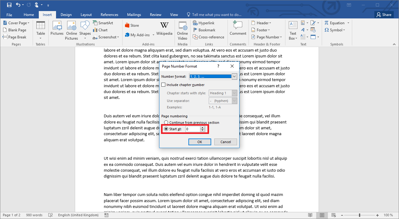 Word How To Add Page Numbers Ionos Hot Picture