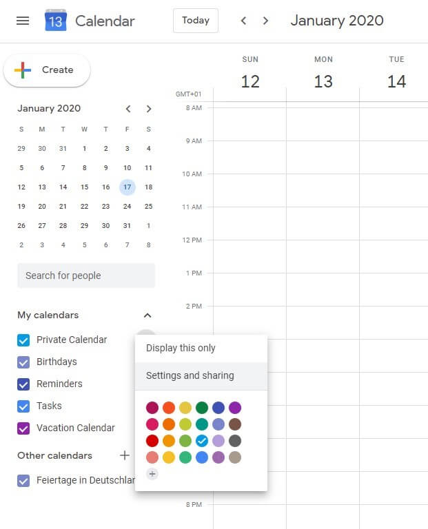How To Share Google Calendar A Step by step Explanation IONOS