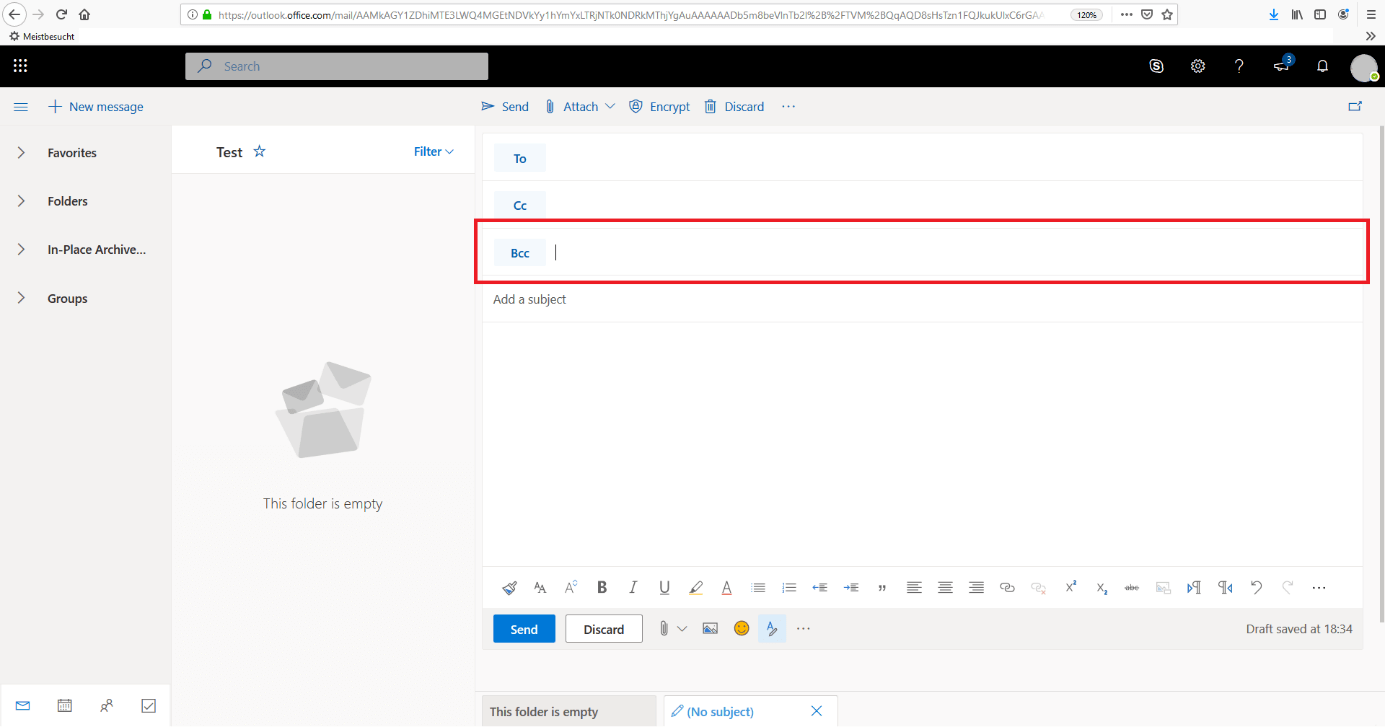 How to Use BCC in Outlook Emails - IONOS CA