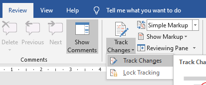 Word: track, accept, and decline changes - IONOS CA