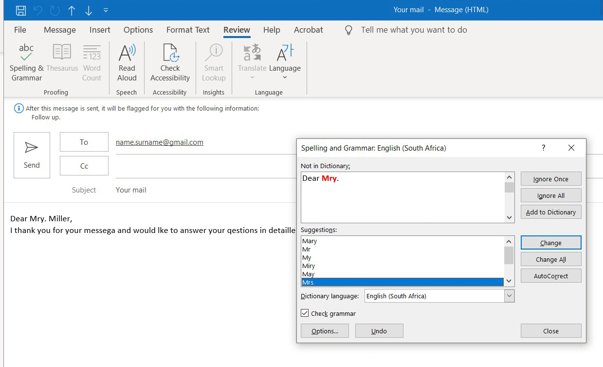 Outlook: how to turn on spell check in Outlook - IONOS CA
