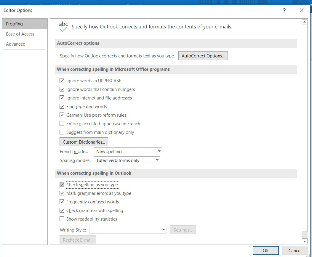 Spell Check Not Working In Outlook Here s How To Fix It IONOS CA Spell Check Not Working In Outlook Here s How To Fix It IONOS CA