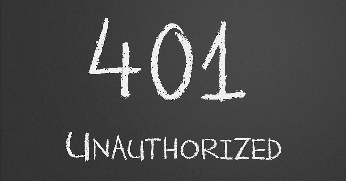 How To Fix The Error 401 Unauthorized IONOS CA
