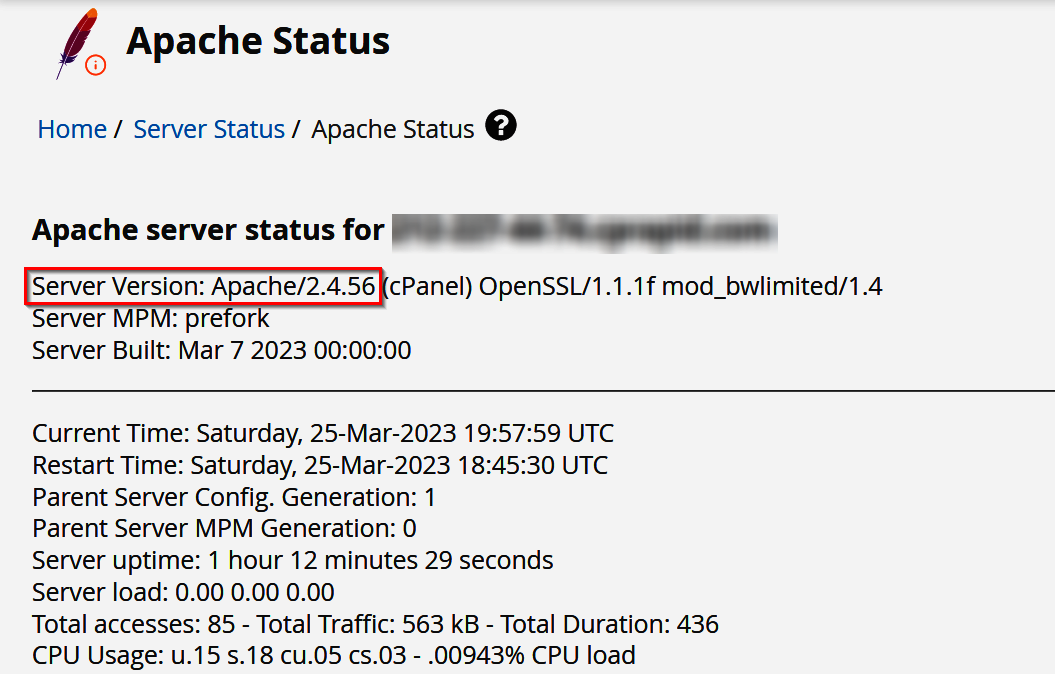 How to check your Apache version - IONOS CA