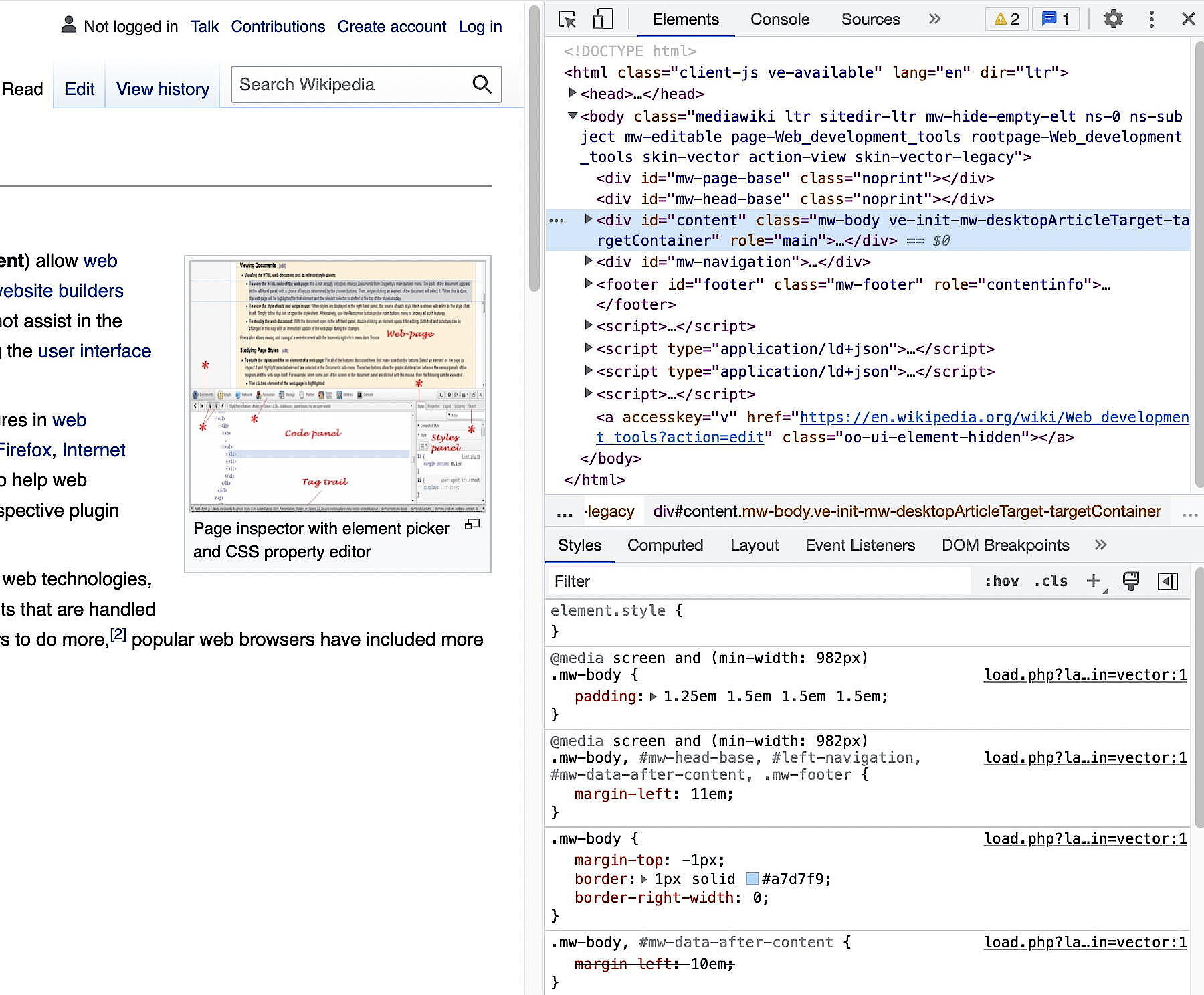 How to inspect elements with developer tools - IONOS CA