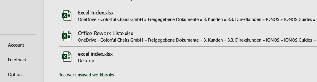 How to recover an Excel file – Step-by-step instructions - IONOS CA