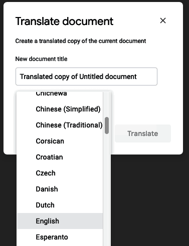 Translate in Google Sheets explained - IONOS CA