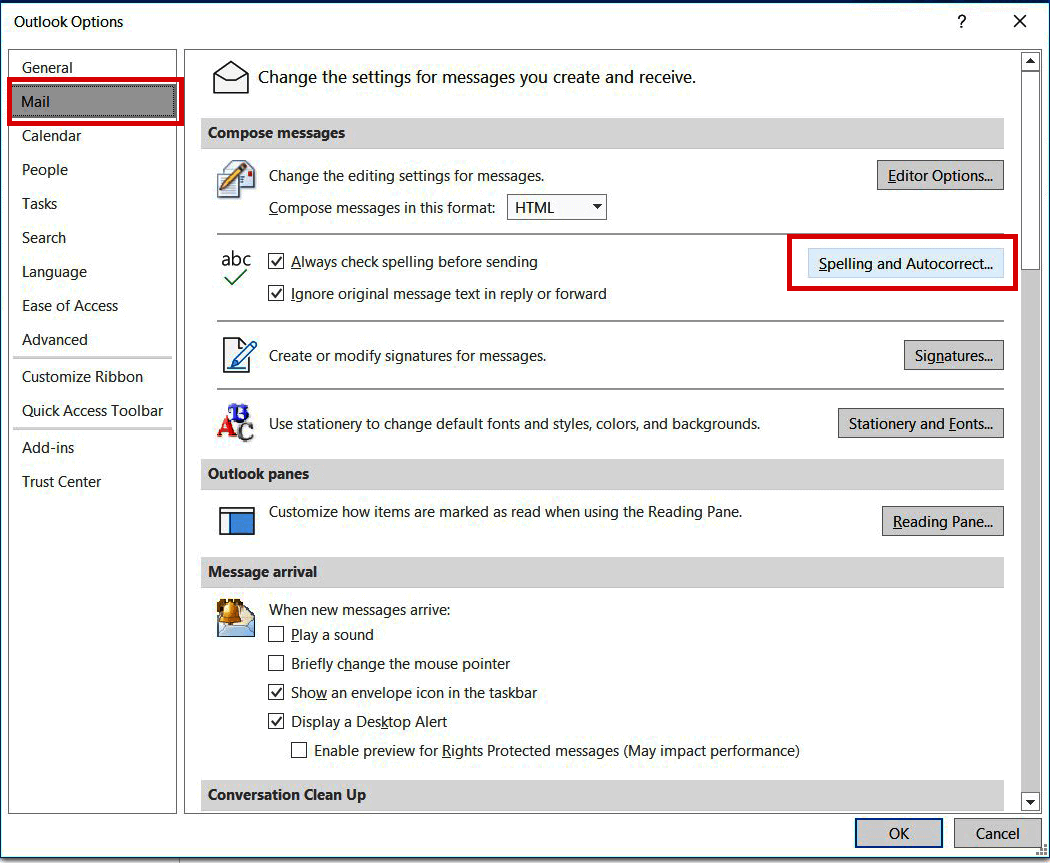 Outlook: how to turn on spell check in Outlook - IONOS CA