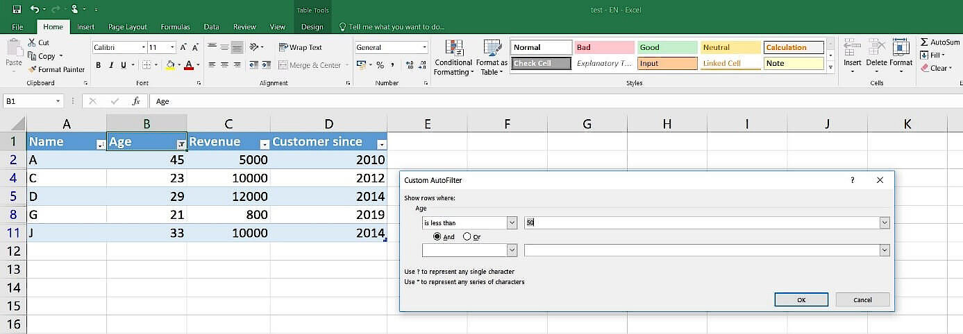 How to easily create tables in Excel - IONOS CA