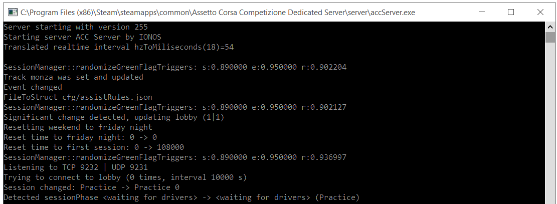 How to set up an Assetto Corsa Competizione server - IONOS CA