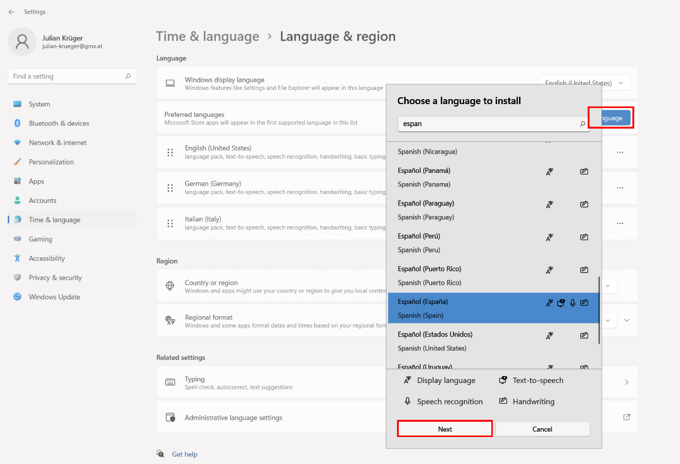 How to change the keyboard language in Windows 11 - IONOS CA