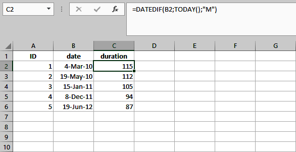 Excel Datedif Function How To Use Datedif In Excel Ionos Ca