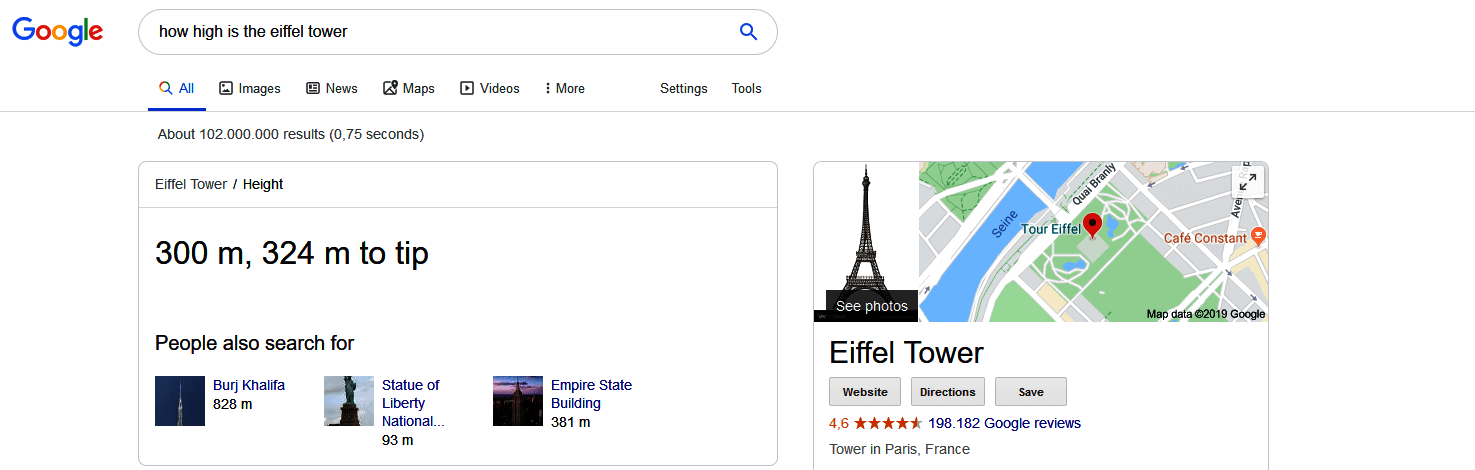 Google Knowledge Graph: The Infobox with Quick Facts - IONOS CA