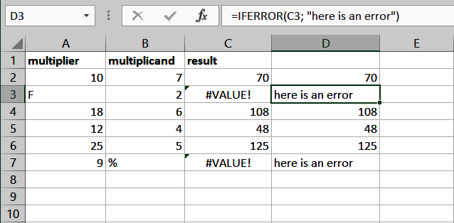 Excel IFERROR | How to use the IFERROR function - IONOS CA