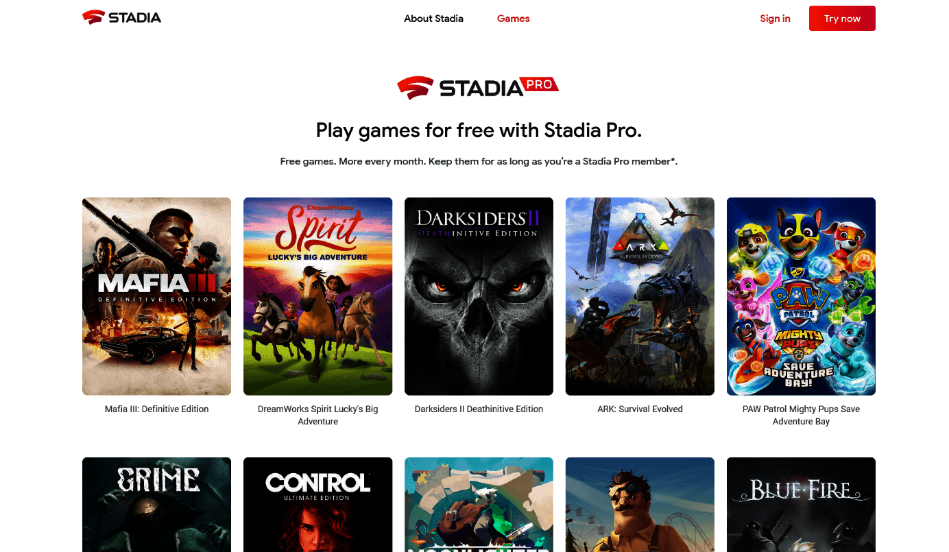 Stadia: All information about the cloud gaming service from Google ...