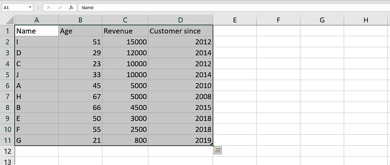How to easily create tables in Excel - IONOS CA