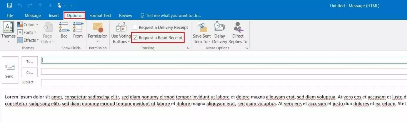 Request Outlook read receipts – this is how it works - IONOS CA