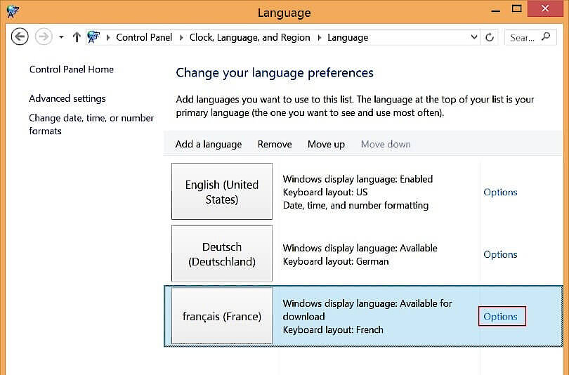 How to change the system language in Windows 8 - IONOS CA