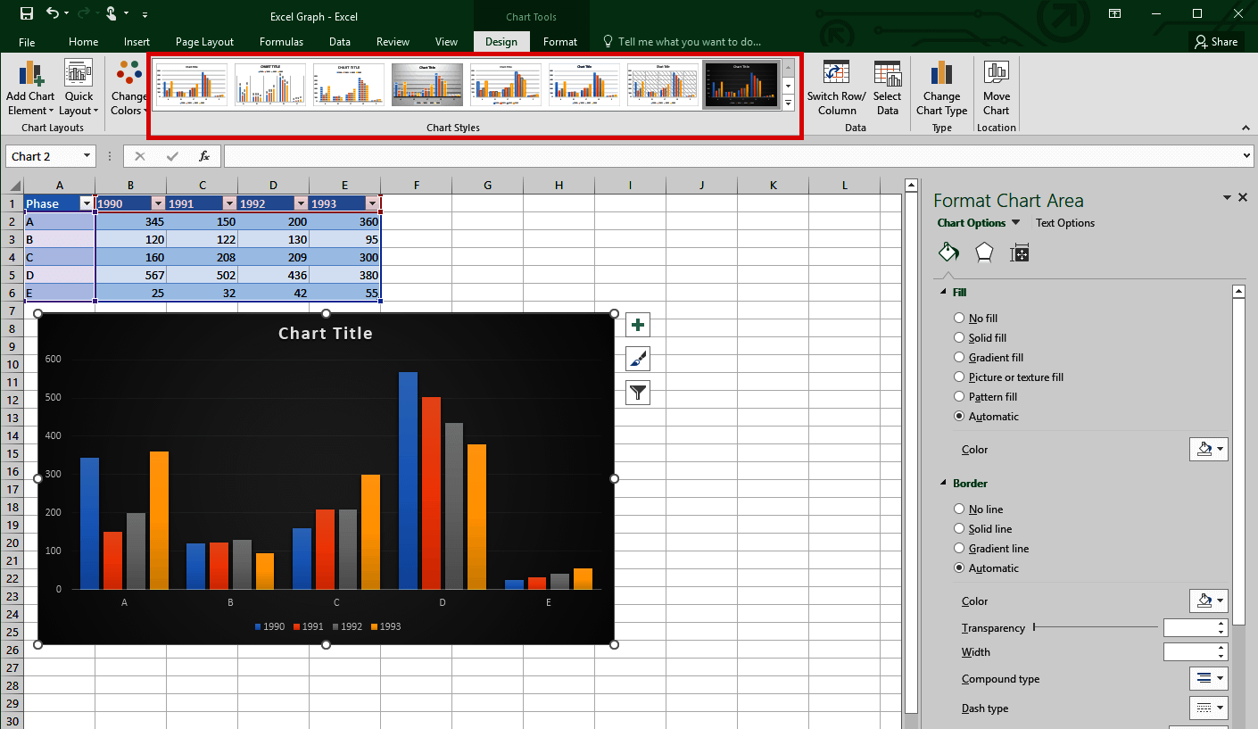 How to create impressive graphs in Excel - IONOS CA