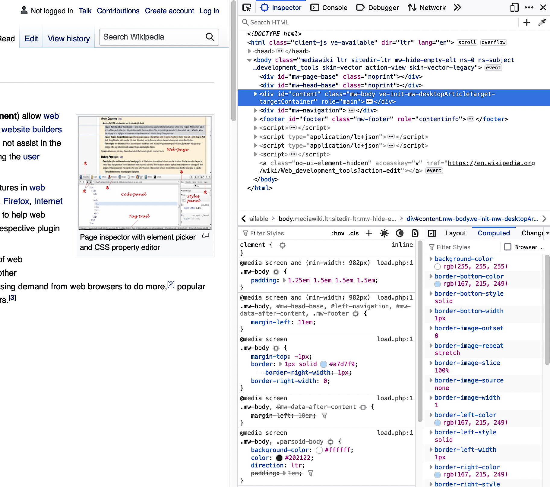 How to inspect elements with developer tools - IONOS CA