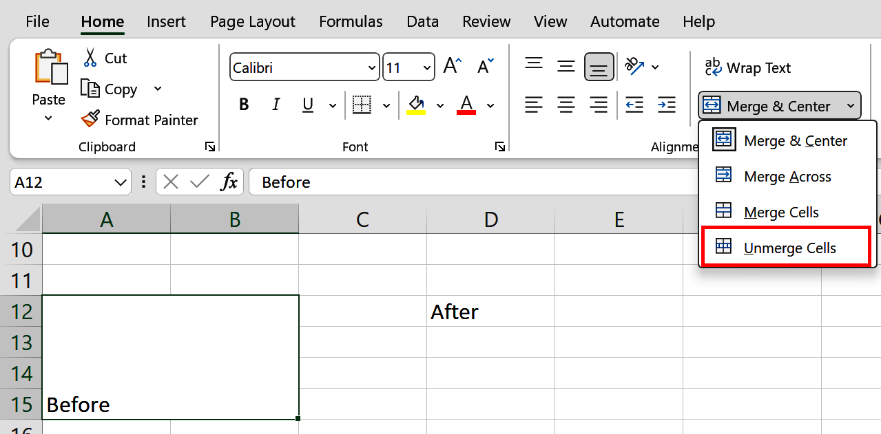 How to merge cells in Excel: 3 easy ways - IONOS CA