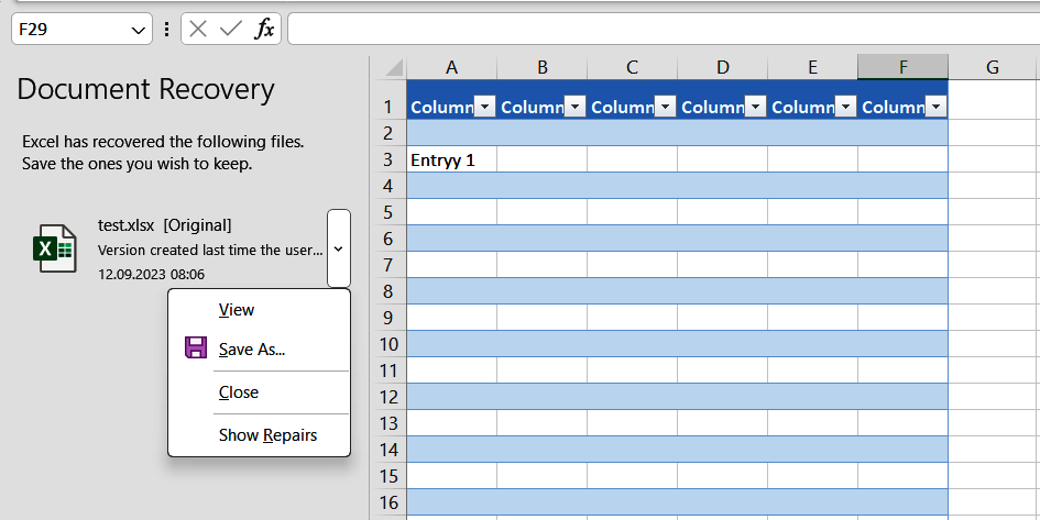 How to recover an Excel file – Step-by-step instructions - IONOS CA