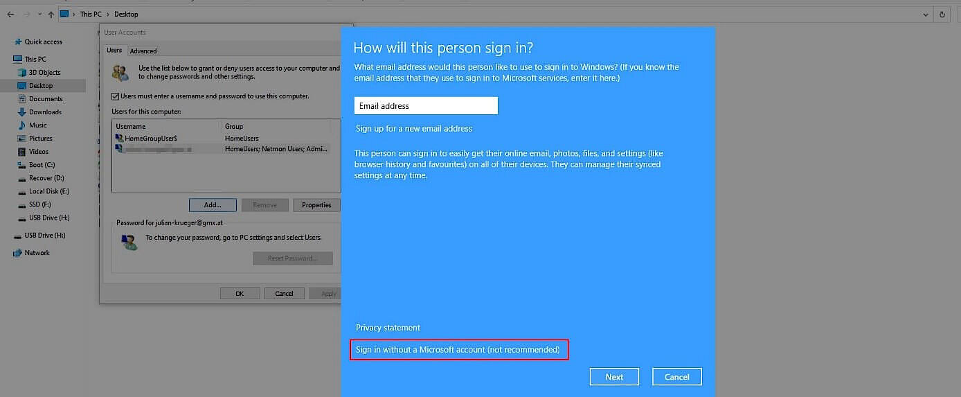 How to add a new User in Windows 10 - IONOS CA